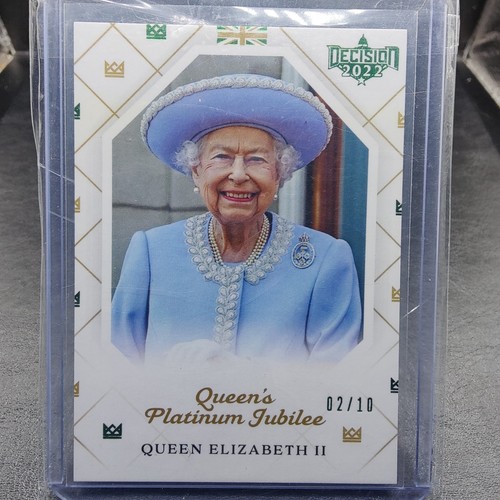 Queen Elizabeth II Decision Vault Platinum Jubilee #QPJ1 GREEN FOIL #'d ...