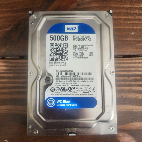 Western Digital 500GB,Internal,7200 RPM,3.5inch (WD5000AAKX) Hard Drive ...