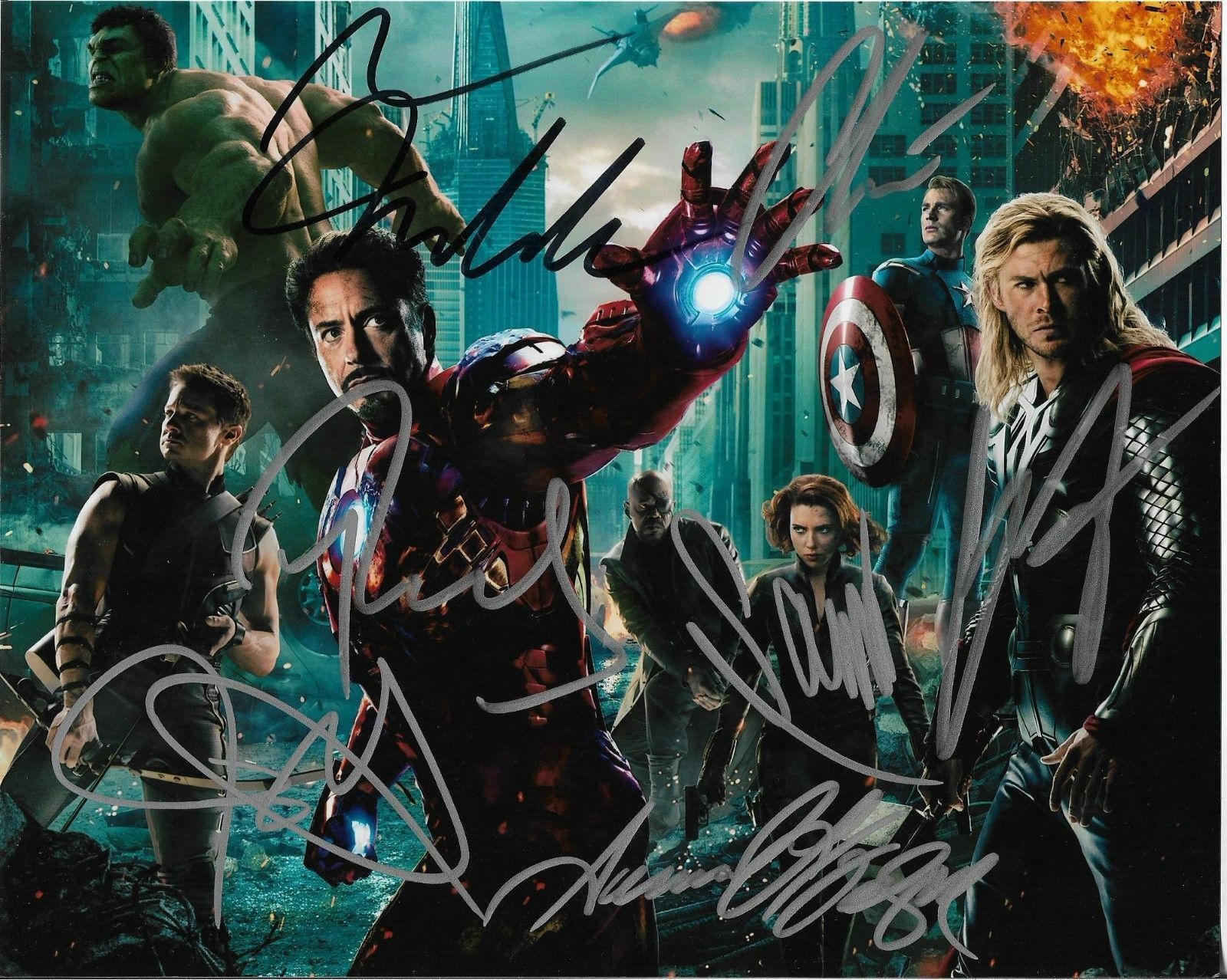 AVENGERS CAST 8X10 AUTOGRAPHED PHOTO REPRINT GREAT ... FREE SHIPPING | eBay