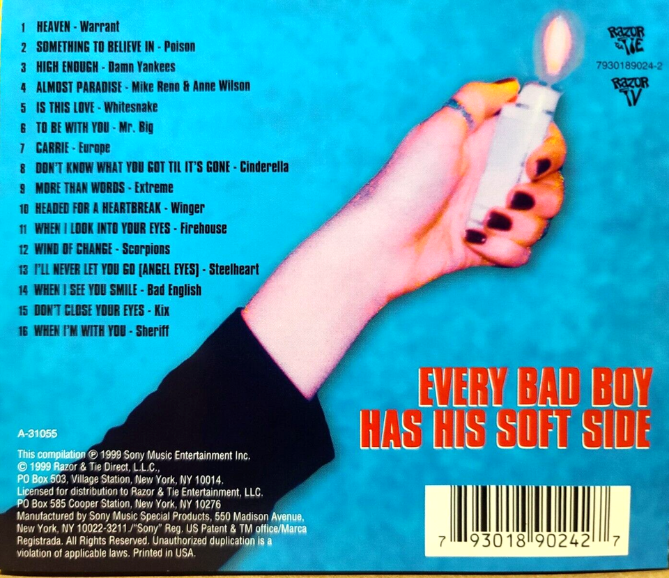 MONSTER BALLADS V/A CD EXCELLENT / MINT CONDITION / FREE SHIPPING ...