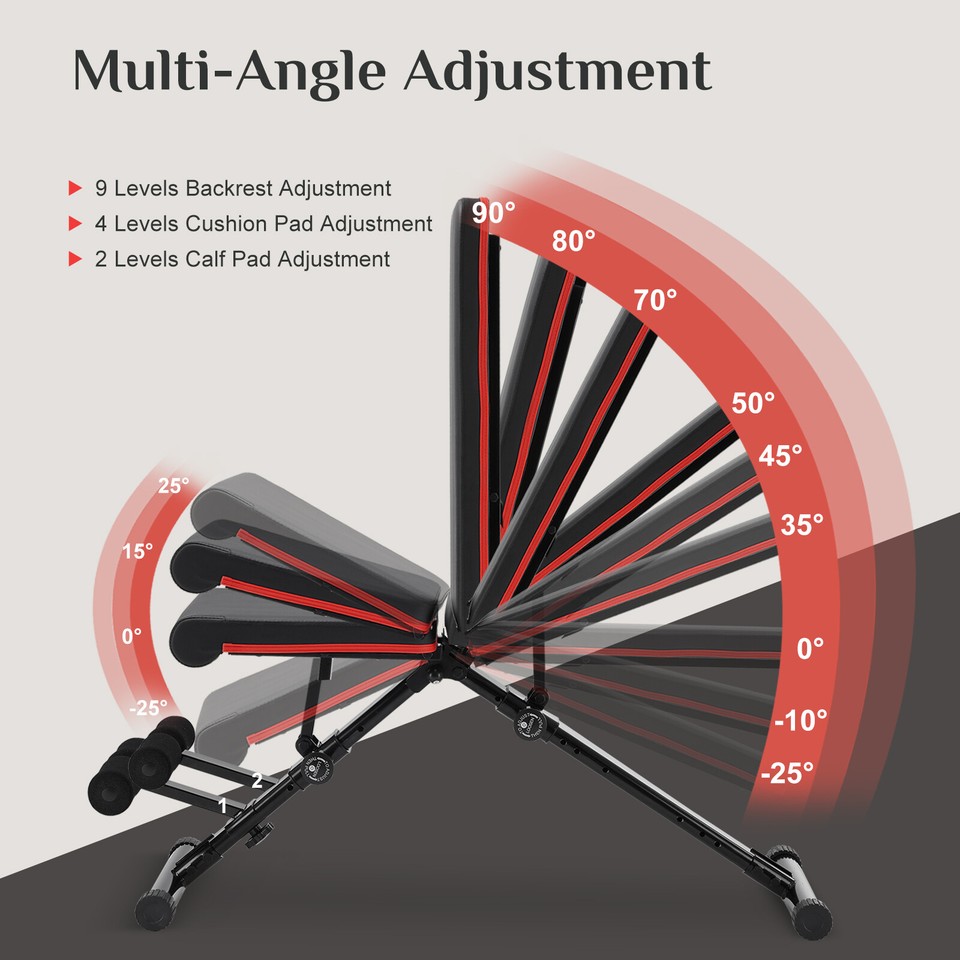 Full Body Workout Exercise Bench - Fitness Chair and Training Stool ...