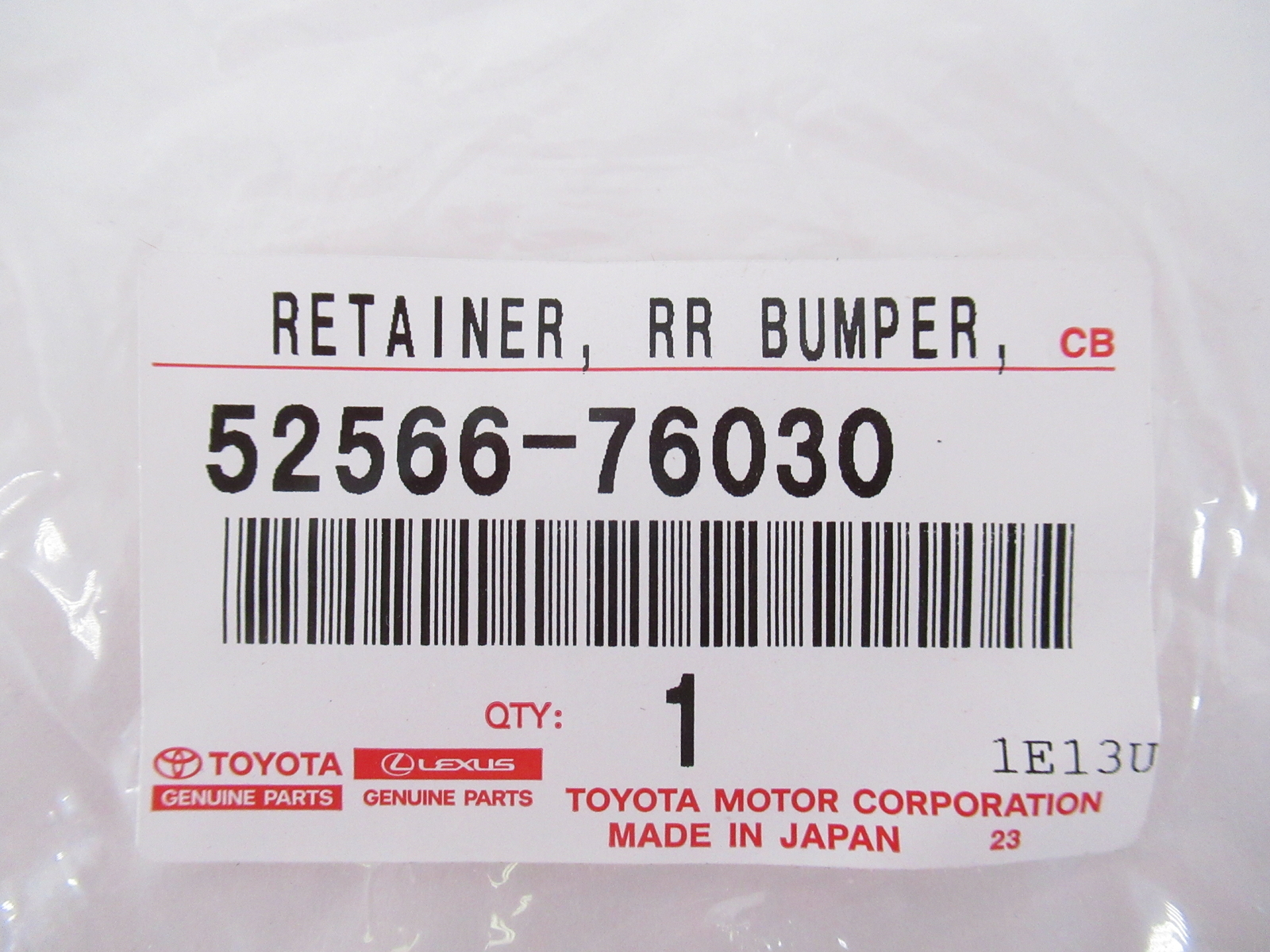 Genuine OEM Toyota Lexus 52566-76030 LH Rear Bumper Grill Insert 2014 ...