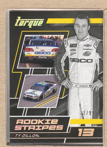 Ty Dillon RS2 2017 Torque NASCAR Racing Rookie Stripes Holo Silver 31/ ...