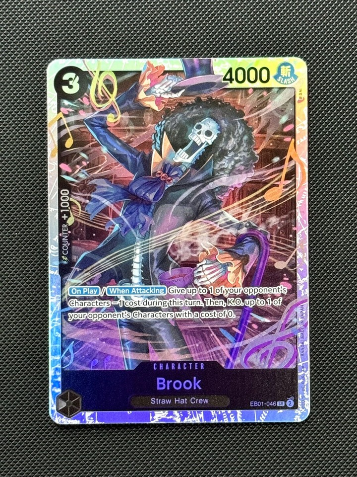 One Piece CCG Brook EB01-046 SR Super Rare Foil EB Memorial Collection English | eBay