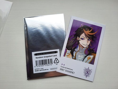 Nijisanji EN Luxiem 2nd Anniversary Snapshot Card Cheki Shu Yamino ...