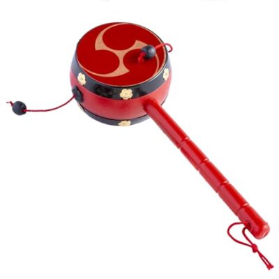 Japanese Traditional Den Den Daiko Drum - Tomoe Pattern Japan New | eBay