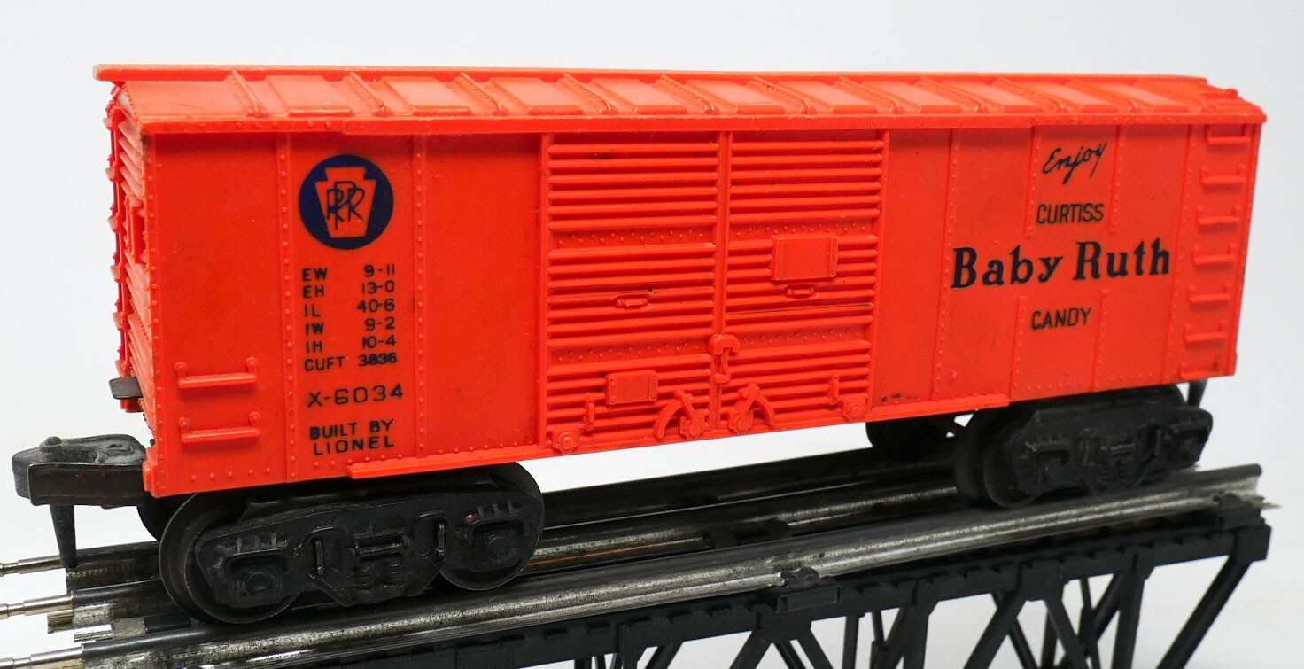 Lionel Postwar Baby Ruth PRR X6034 Boxcar 1953-54 for sale online | eBay