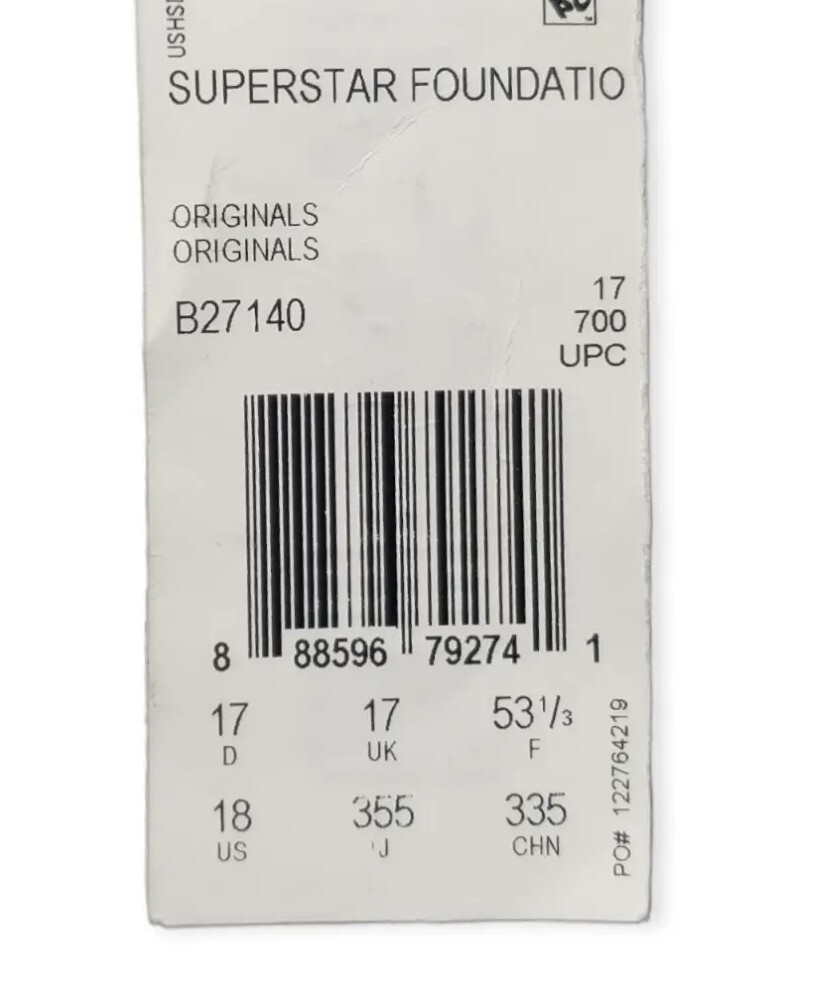 Adidas Originals Men's Superstar Foundation Sneaker Shoes Core Black ...