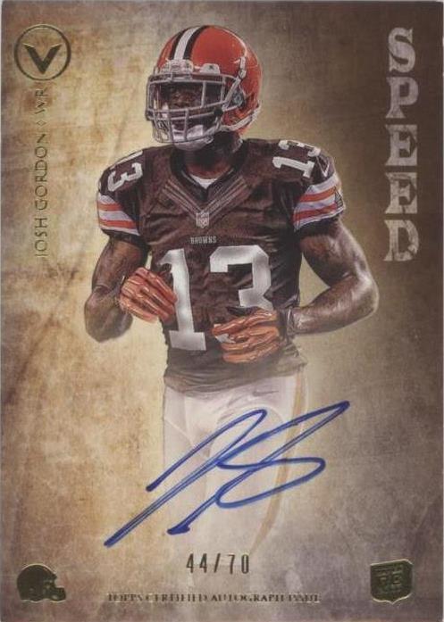 2012 Topps Valor - Legionary Autograph Rookie Josh Gordon #LA-JG Speed ...