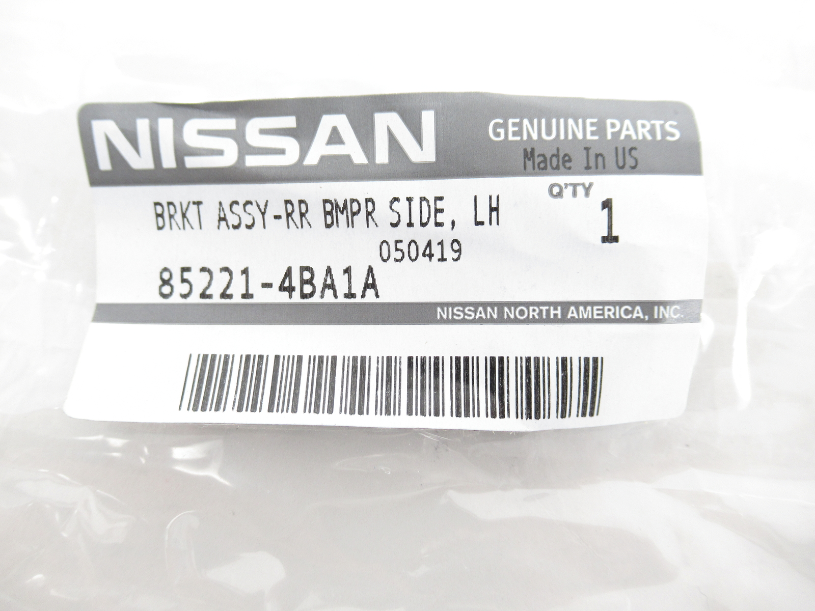 Genuine OEM Nissan 85221-4BA1A Driver Rear Bumper Side Bracket 2014-19 ...