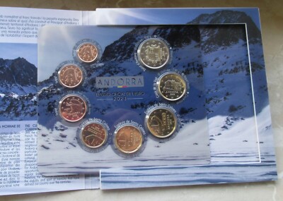 Andorra 2023 year coin set from 1 cent - 2 euro 8 coins 3,88 euro in ...