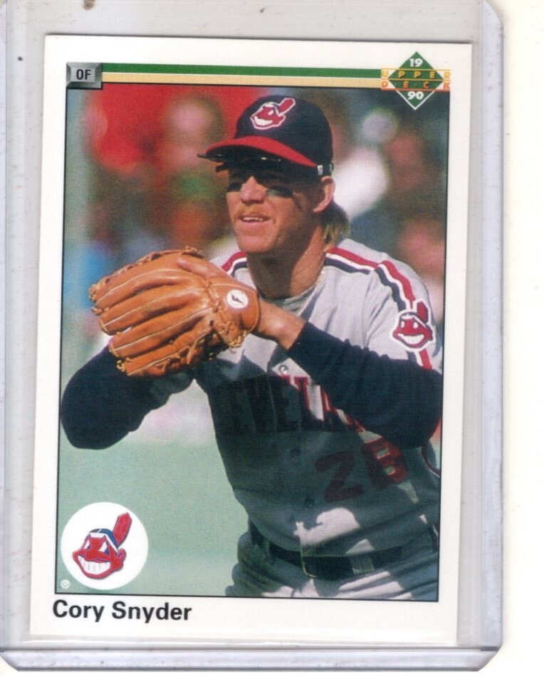 1990 Upper Deck - #126 Cory Snyder, Cleveland Indians baseball card ...