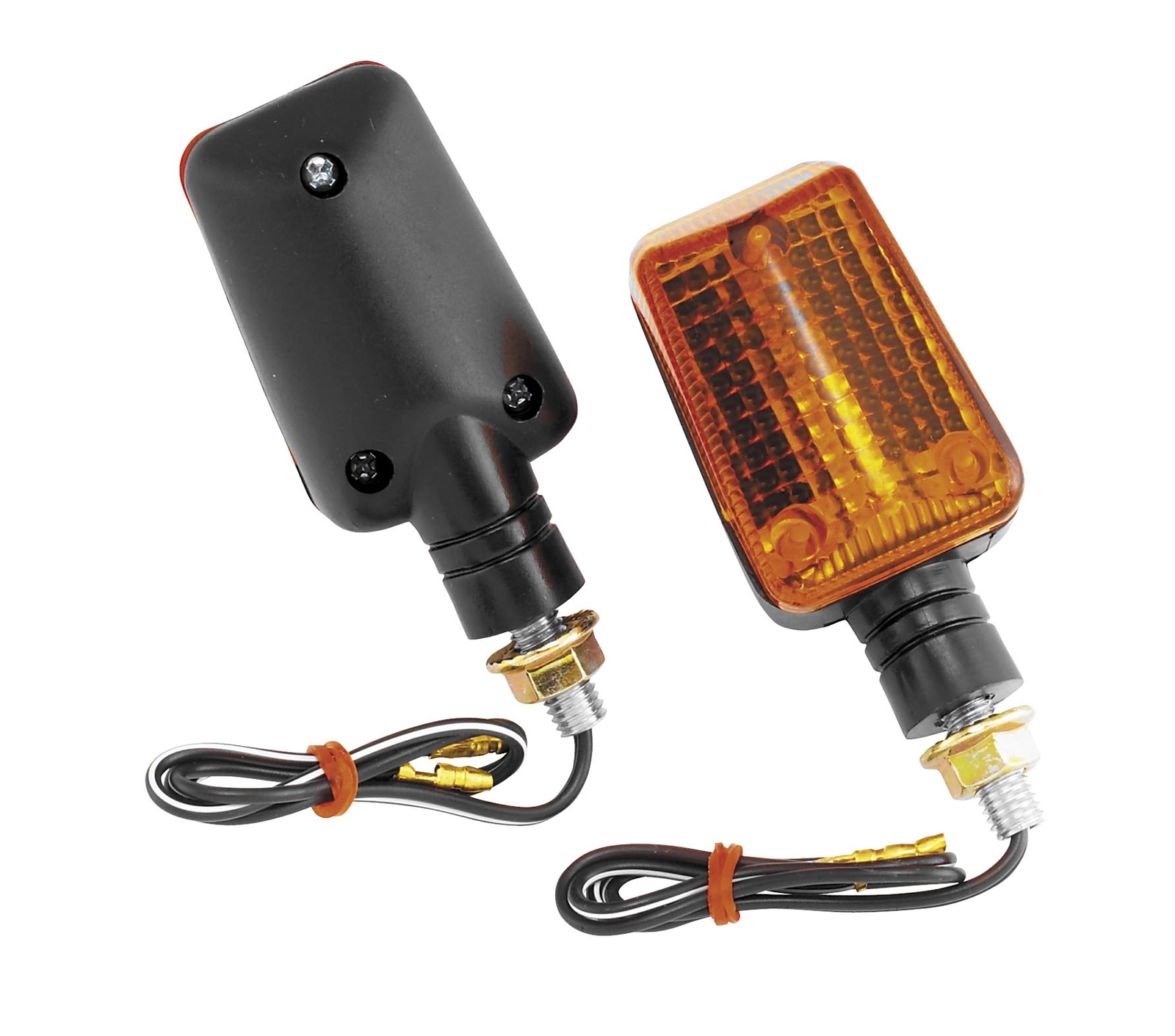 BikeMaster - 268038 - Universal Mini Stalk Marker Light Kit, Amber Lens ...