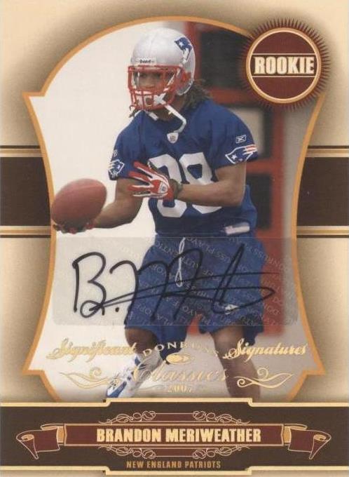2007 Donruss Classics - Rookie Brandon Meriweather #219 Significant ...