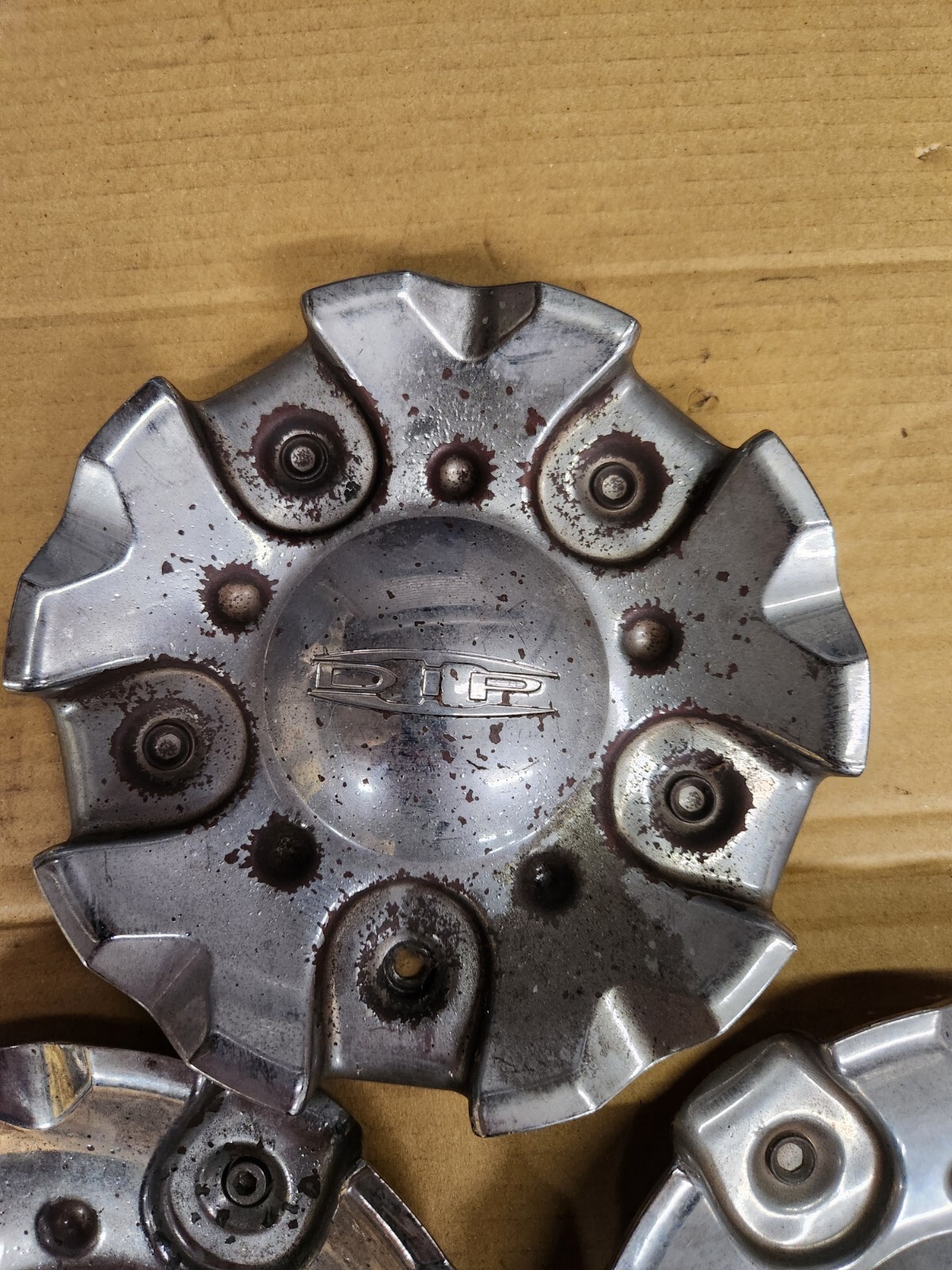 DIP CHROME WHEEL CENTER CAP D65-2-17 18 # D65-2-17'18 / LG SET OF 3 | eBay