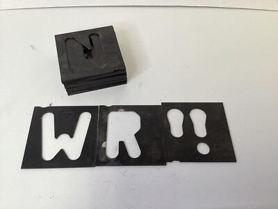 Vintage Craftsman Router Stencil Set Alphabet, Numbers Etc | eBay