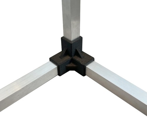 3-Way | Plastic Corner Joint for Square Tube & Box Section | 10mm to ...