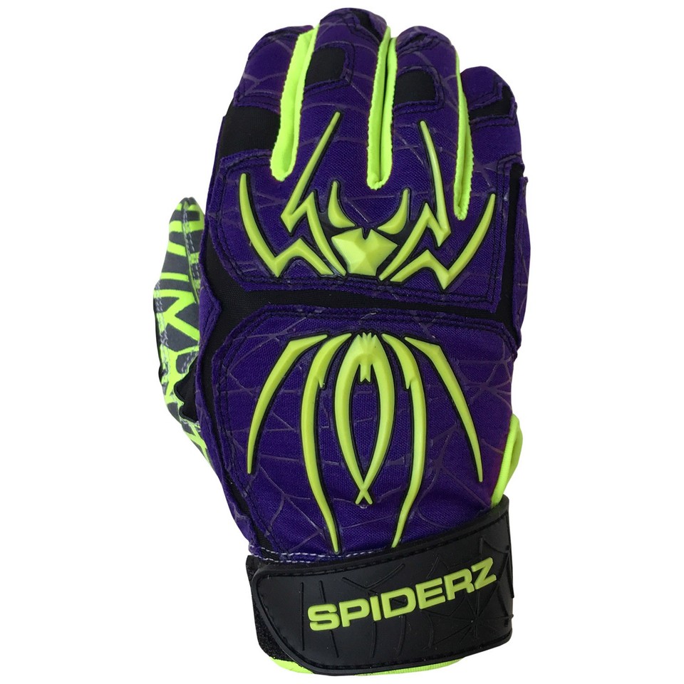Spiderz Hybrid Custom Baseball/Softball Batting Gloves - Purple Haze - Medium | eBay
