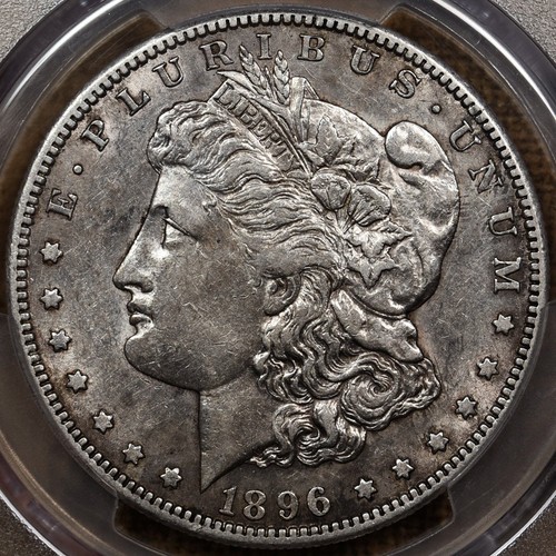 1896-S Tough date Morgan Dollar, PCGS AU50, super pleasing ...