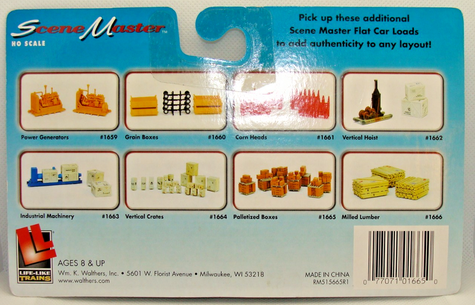 Life Like #1665 HO Scale SceneMaster Flat Car Load Palletized Boxes | eBay