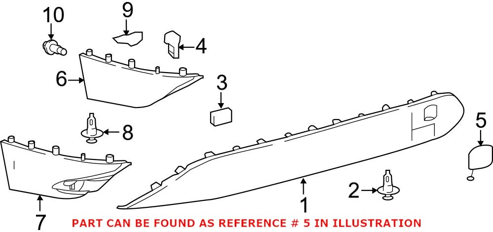 Genuine OEM Rear Tow Eye Cap For Toyota 5216947020 | eBay