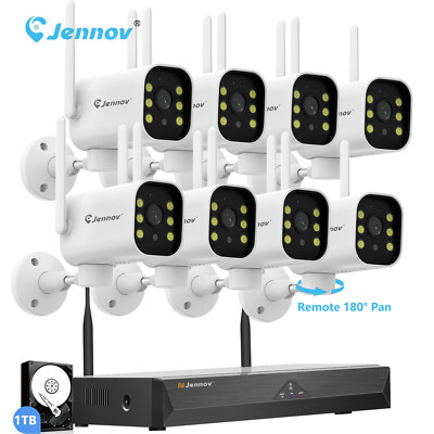 Wireless WIFI Outdoor 5MP IP Security Camera System 10CH 1TB NVR CCTV ...