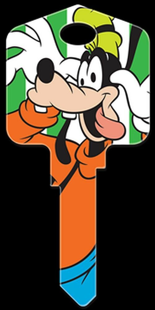 DISNEY GOOFY OVER SIZED HEAD UNCUT KWIKSET PRINTED HOUSE KEY (D85) | eBay