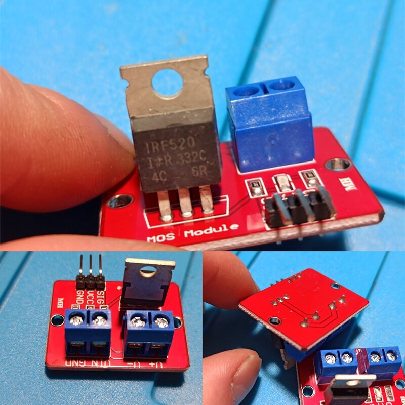 10Pcs IRF520 MOS Driver Module PWM Dimmer 0-24V Top Mosfet Button IRF ...