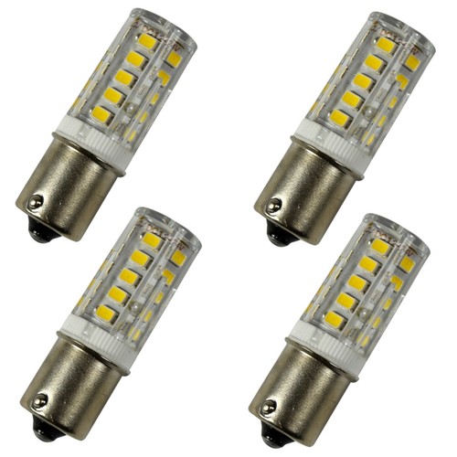4-Pack HQRP BA15s Base White 33 LEDs Bulb for 1141 Casita RV Interior ...