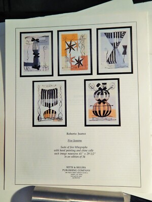 ROBERTO JUAREZ ART PIECES VTG ORIG 1991-2 ADVERTISEMENT | eBay