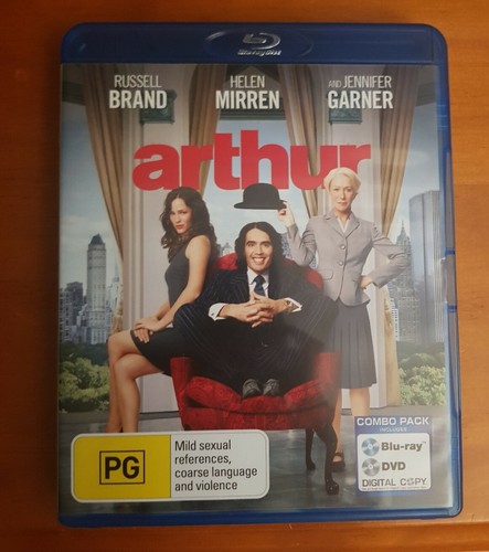 Arthur (Bluray + DVD Combo Pack, 2011, 2-Disc Set,) Russell Brand ...