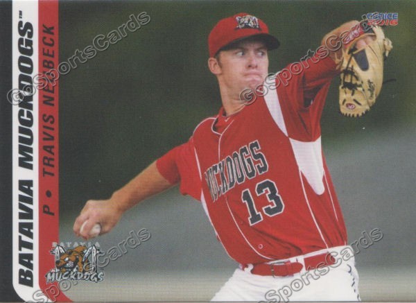 2016 Batavia Muckdogs Travis Neubeck RC Rookie Miami Marlins | eBay
