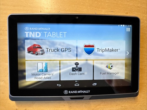 RAND McNALLY TND 70 Tablet 7" WiFi Truck GPS w/DASH CAM TNDT70 **Tablet ...