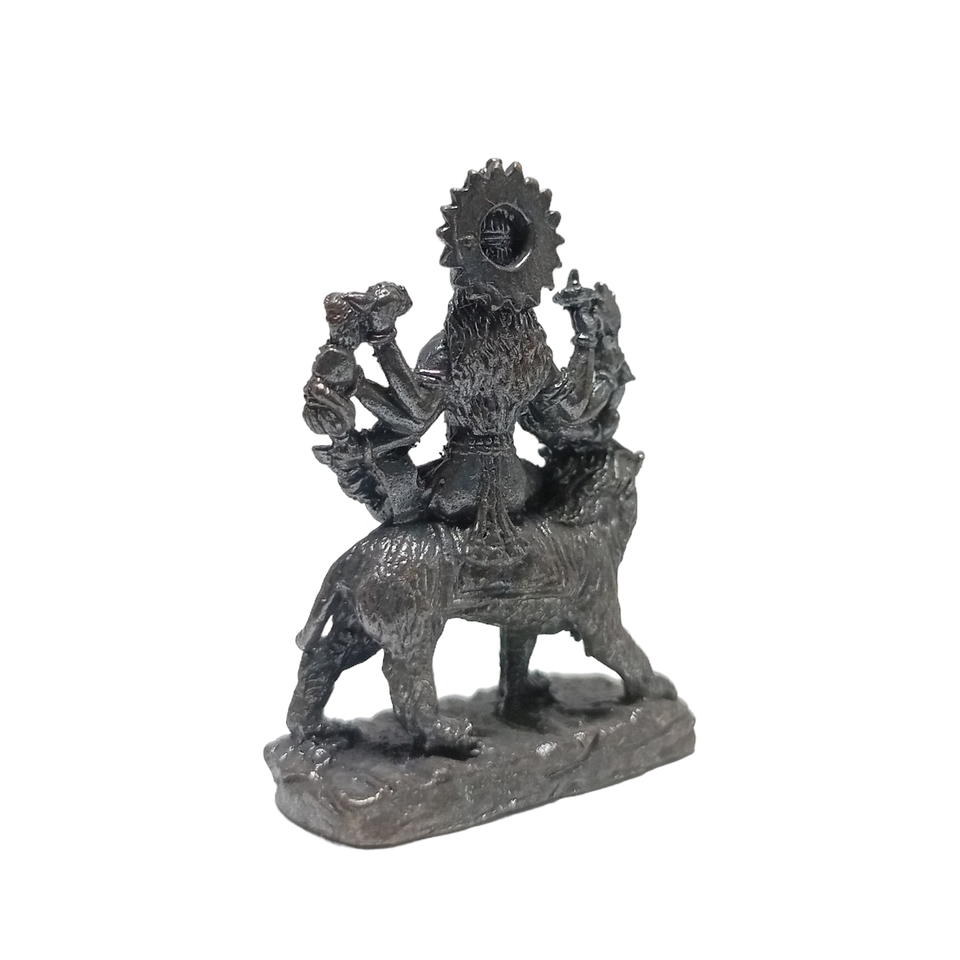 Durga Maa Brass Statue Black Hindu Goddess of Victory Murti Devi ...