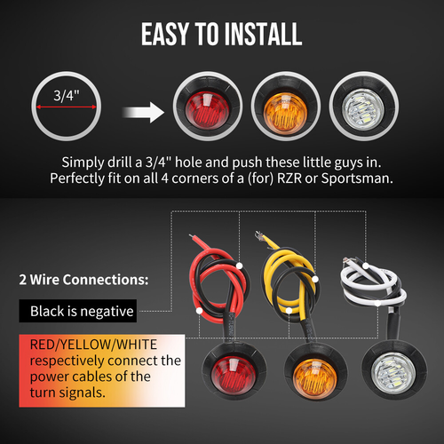 Universal Turn Signal Horn Street Legal Kit For Can Am Arctic Cat ATV ...