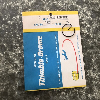 Vintage - COX - Thimble Drome Parts & Accessories - Reed Retainer 1107 ...