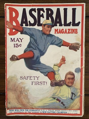 1916 Baseball Magazine Ty Cobb Cover Christy Mathewson Frank Baker Ray ...