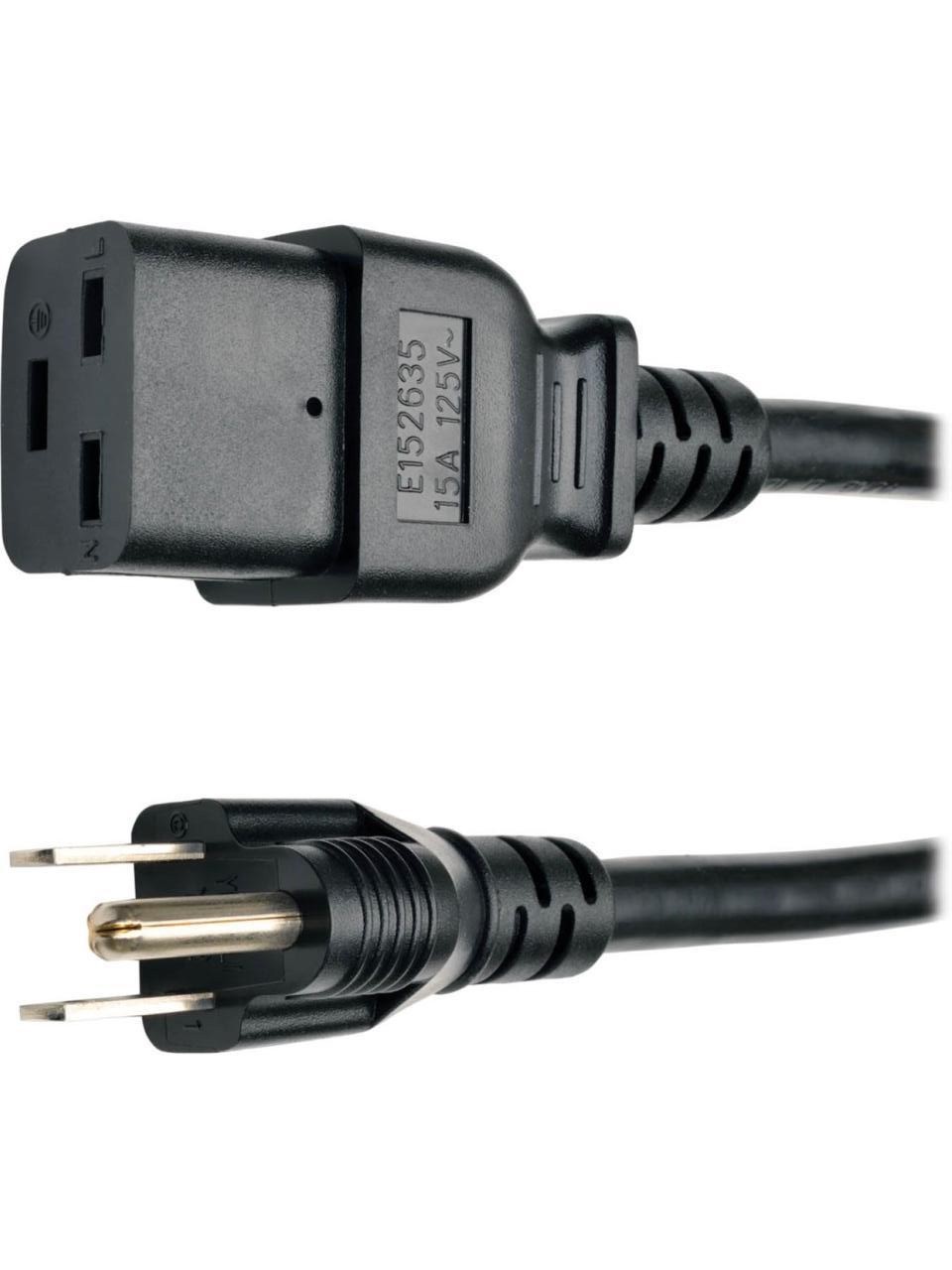 Apple Mac Pro PowerMac G5 C19 14AWG NEMA 5-15P Server SJT AC Power Cord ...
