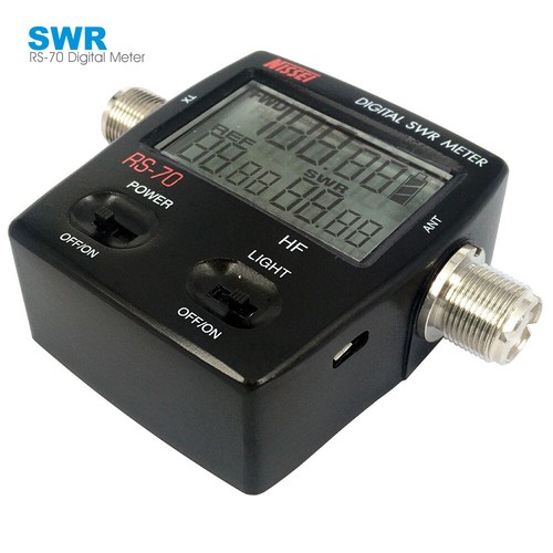 RS-70 Digital SWR Watt Meter Digital LED Backlight Shortwave Standing ...