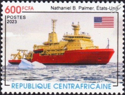 NATHANIEL B. PALMER US Research & Icebreaker Ship Stamp (2023 Central ...