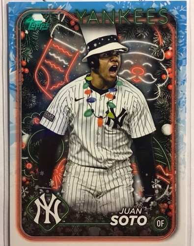 2024 Topps Holiday Juan Soto Hat And Lights Variation | eBay