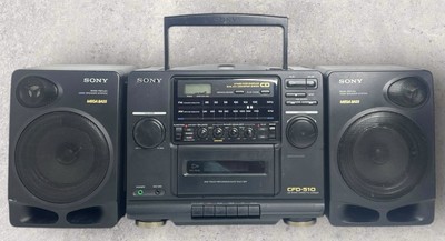 Vintage 90's Sony CFD-510 CD Radio Mega Bass Speaker Boombox Tested ...