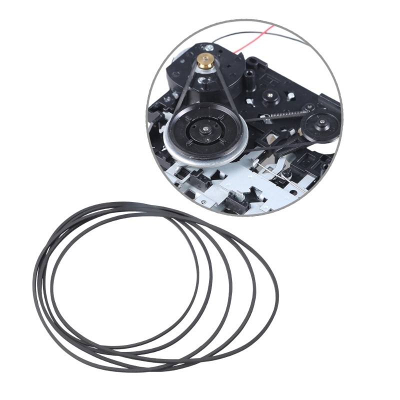 105-135mm Folded Length Square Rubber Belts for Disc Recorders Portable ...