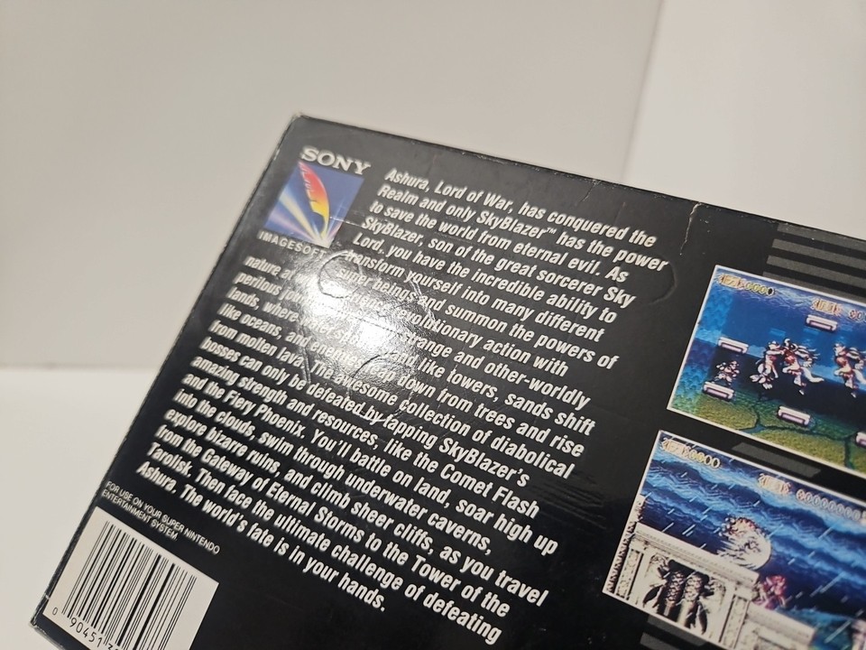 Skyblazer Authentic Box Only Super Nintendo SNES | eBay