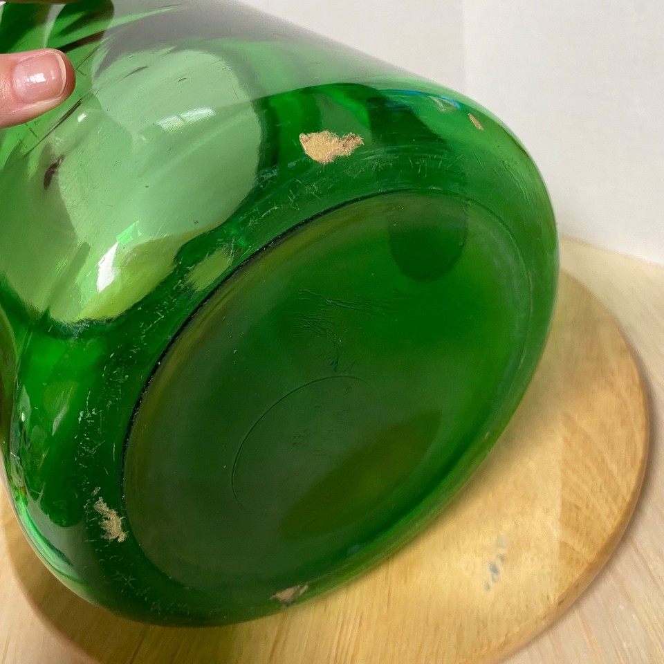7-8” Green Jar PRAK-T-KAL Green Glass Vaporizer Humidifier Practical ...