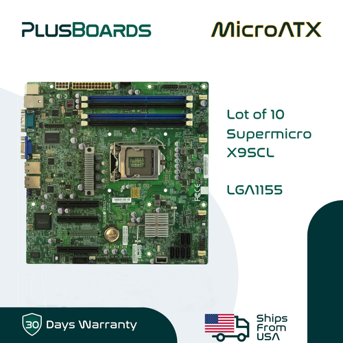 Lot of 10 Supermicro X9SCL mATX LGA 1155 Server Motherboard | eBay