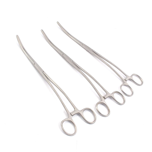 OdontoMed2011 Lot of 3 Bozeman Forceps 10.5" Serrated Tips Double ...