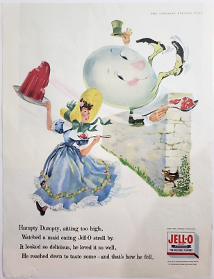 Humpty Dumpty Nursery Rhyme Poster