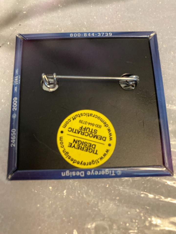 Obama Inaugural Pin from Tigereye Design Square Shape | eBay