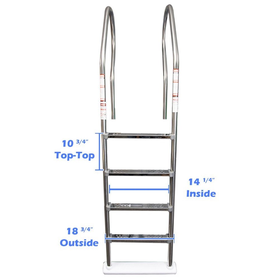 Aqua Select Above Ground Hi Bend In-Pool Swimming Pool Ladder (Various ...